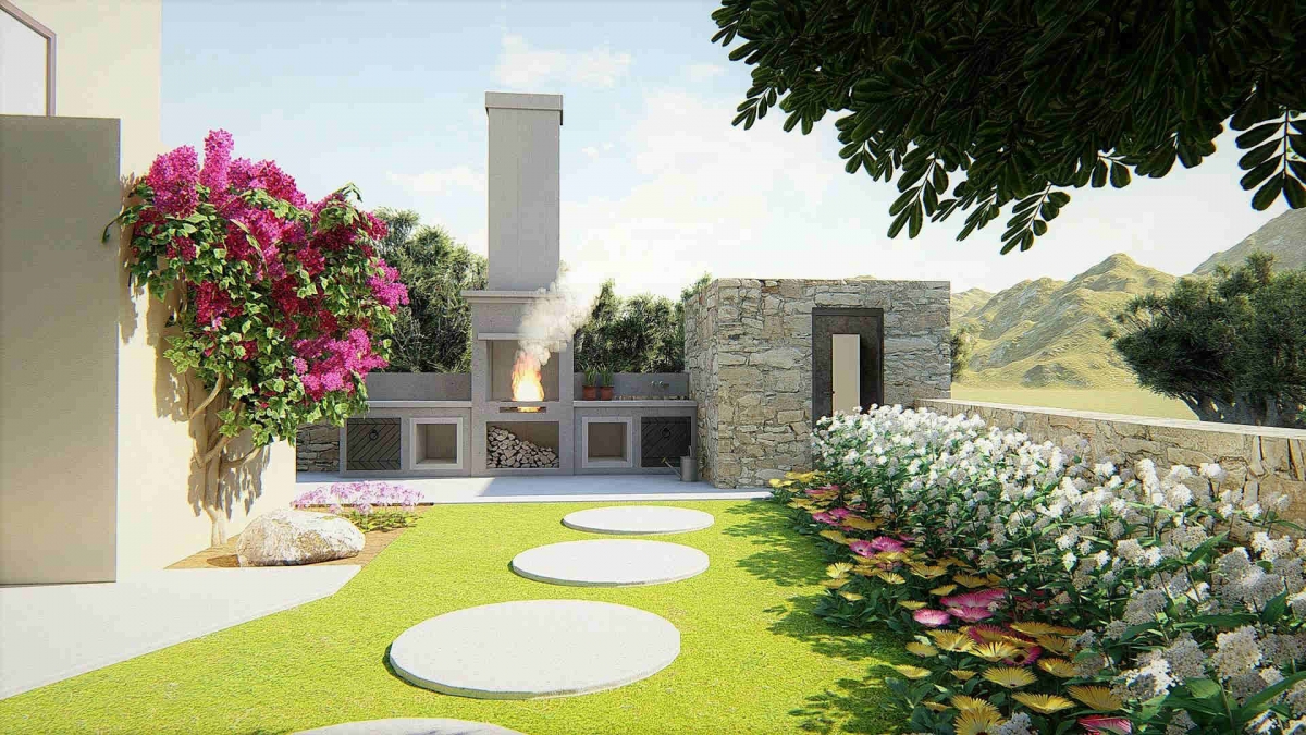 Σχεδιασμός κήπου στην Αίγινα | Διαμόρφωση εξωτερικών χώρων & κήπων